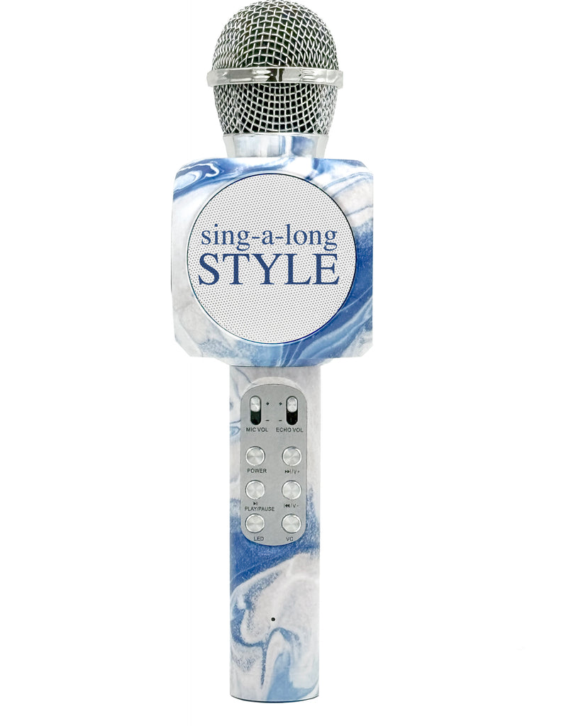 Blue Swirl Karaoke Microphone & Bluetooth Speaker – Trend Tech Brands