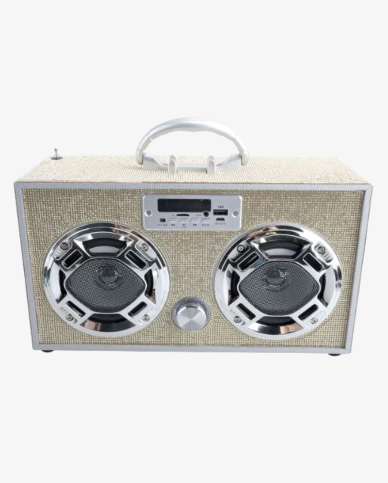 Gold Bling Wireless Boombox with FM Radio – Trend Tech Brands