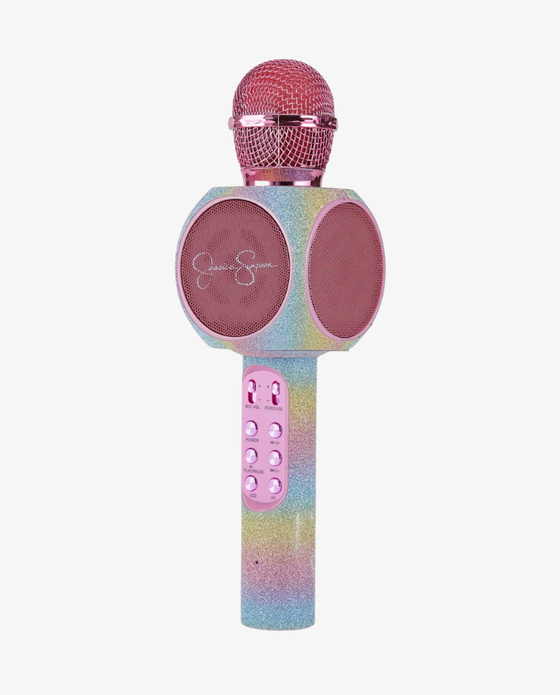 Jessica Simpson Rainbow Glitter Wireless Microphone – Trend Tech Brands
