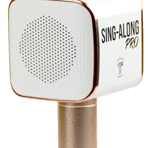 Sing-along PRO 3 Rose Gold Karaoke Microphone & Bluetooth Speaker ...
