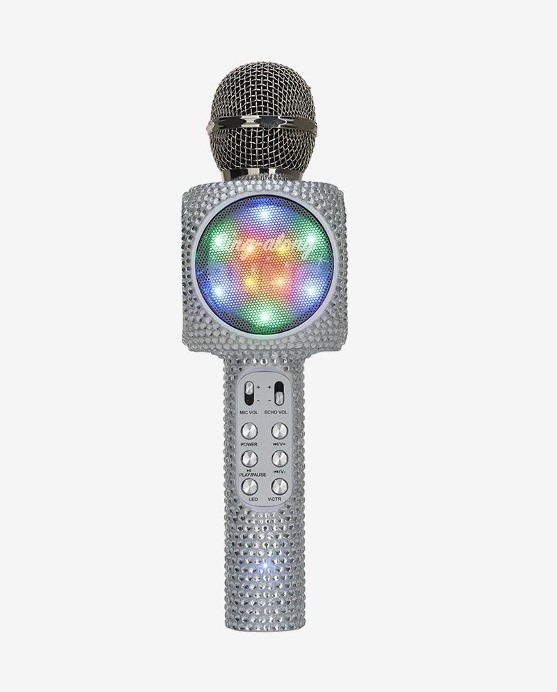Silver Bling Karaoke Microphone & Bluetooth Speaker – Trend Tech Brands