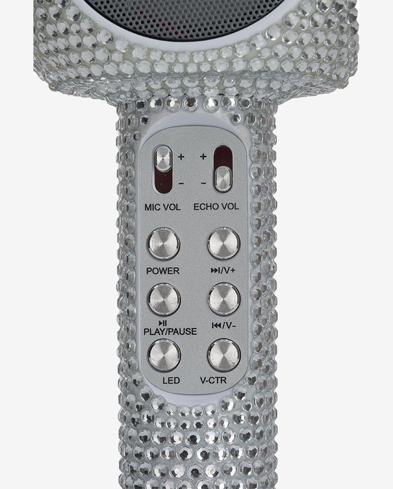 Silver Bling Karaoke Microphone & Bluetooth Speaker – Trend Tech Brands